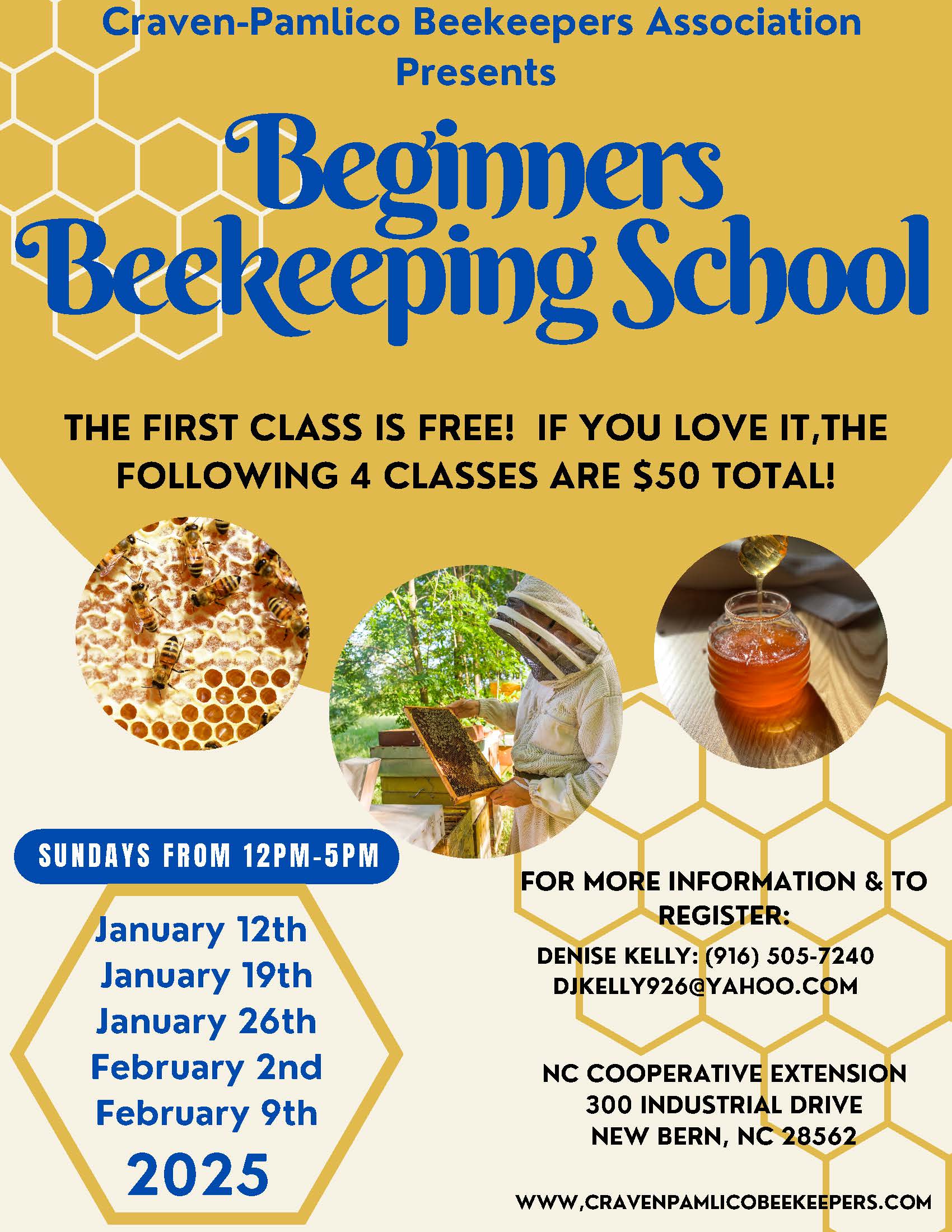 Bee School – Craven~Pamlico Beekeepers Association
